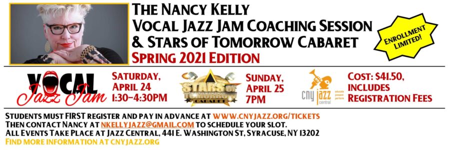 NANCY KELLY VOCAL JAZZ JAMS & "STARS OF TOMORROW" | CNY JazzCNY Jazz